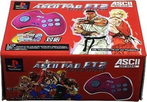 Playstation ASCII PAD FT 2 Controller CAPCOM Ver PS1 PS2 Boxed From ...