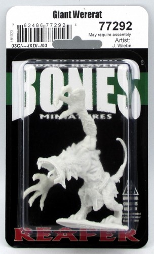 Reaper 77292 Giant Wererat (Bones) Rodent Ogre Rat Were-Monster Beast ...