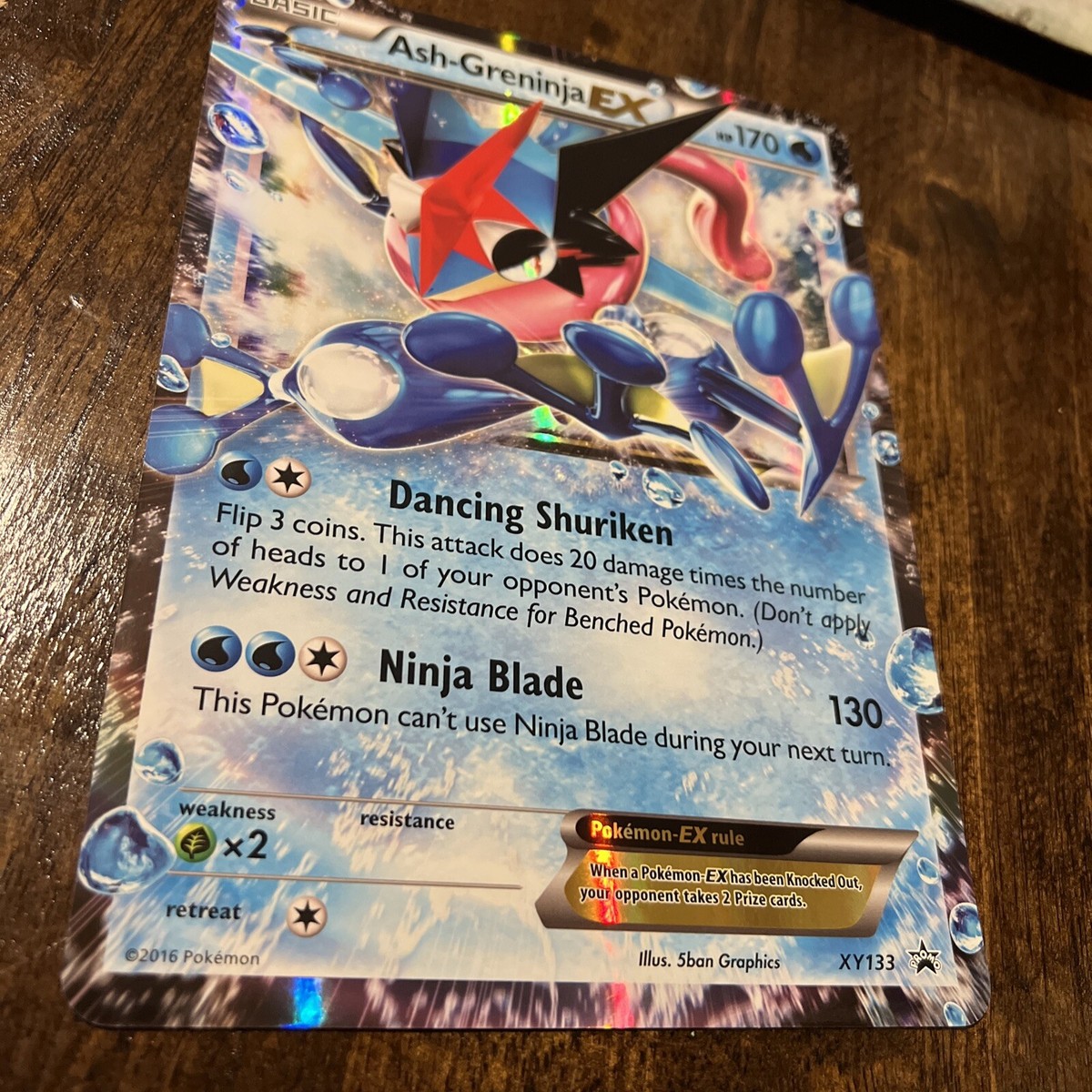 Nm Jumbo Pokemon Ashgreninja Ex Card Black Star Promo Set