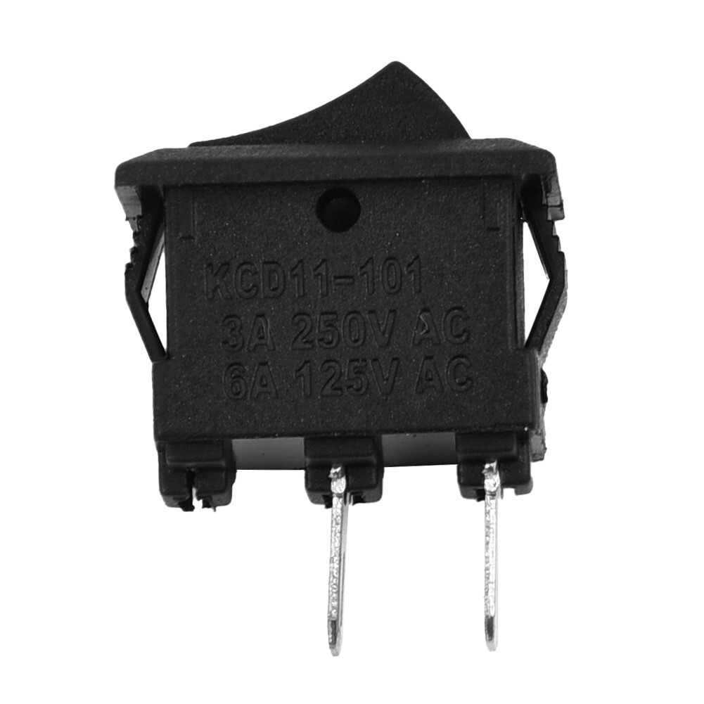 10 Pack Plastic + Metal Rocker Switch 12V 16A 2 Pin for Auto Car Boat ...