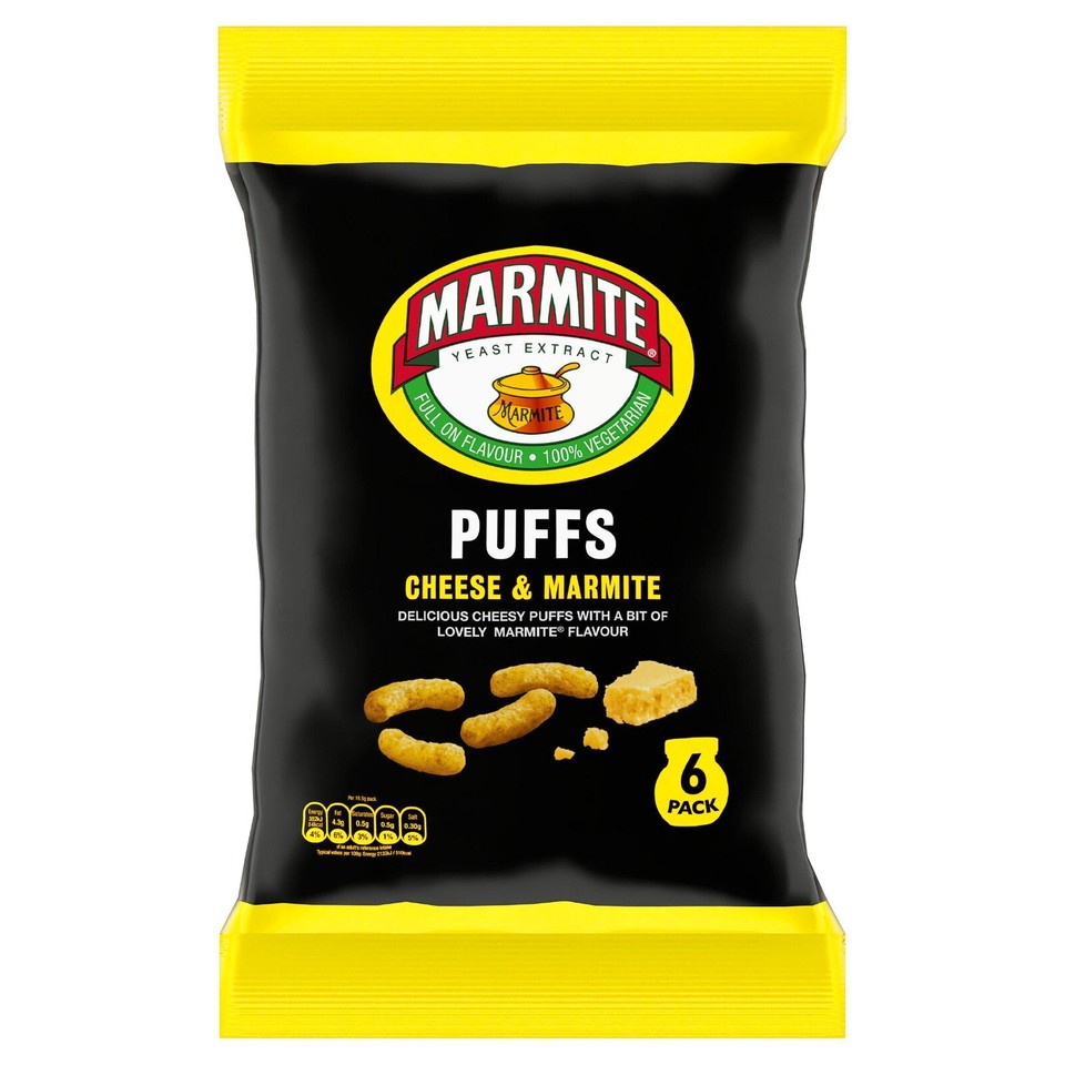 Marmite Cheese & Marmite Puffs 6 x 16.5g PACK OF 6 | eBay