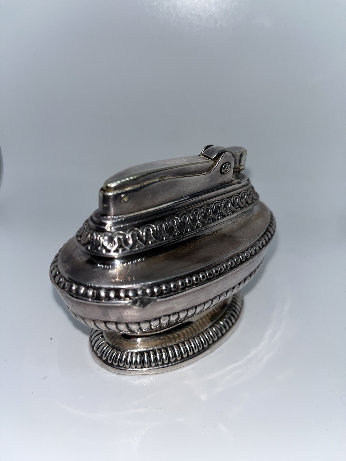 Vintage Ronson Queen Anne Silver Table Desk Lighter Not Tested | eBay