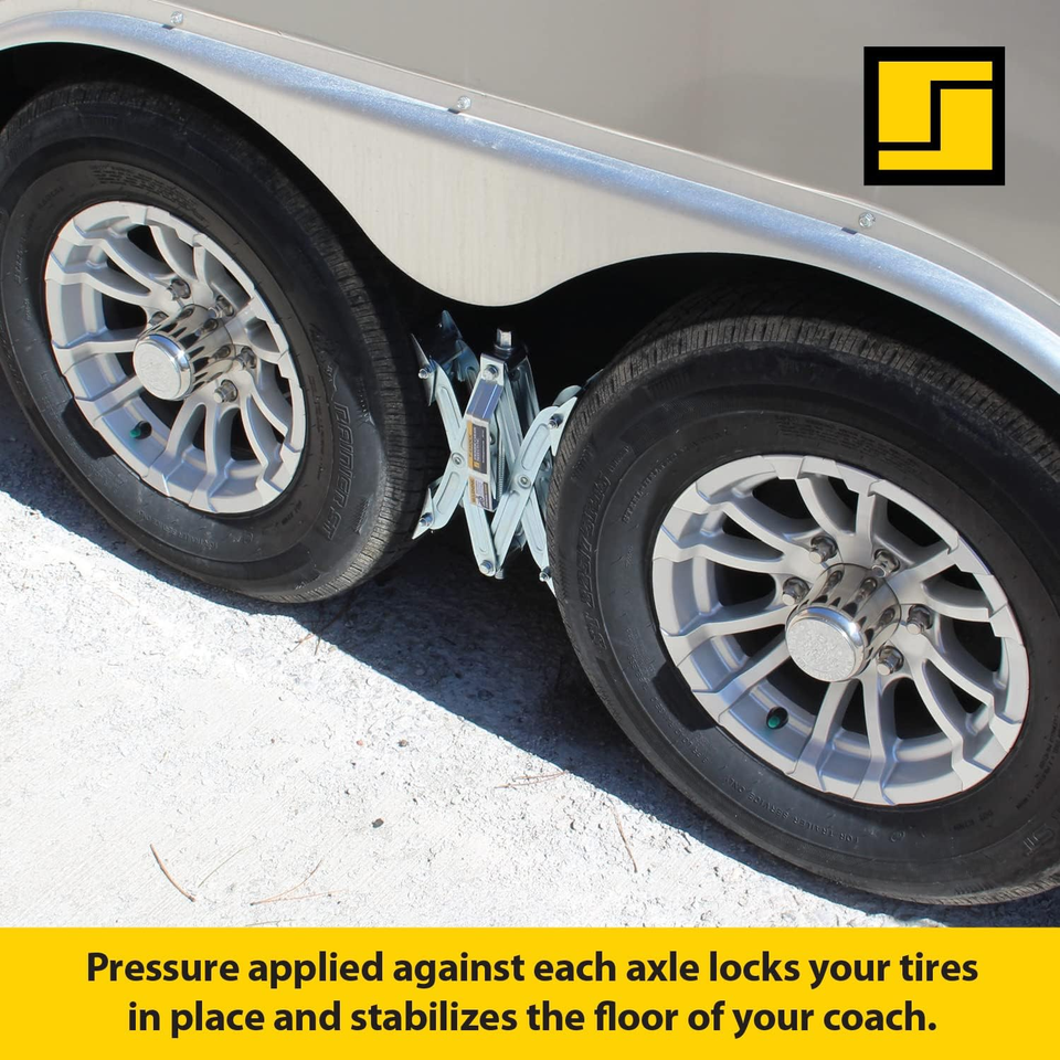 JBP-T217.2 Tandem Axle T-Chock - Heavy Duty RV Wheel Chocks & Tire ...