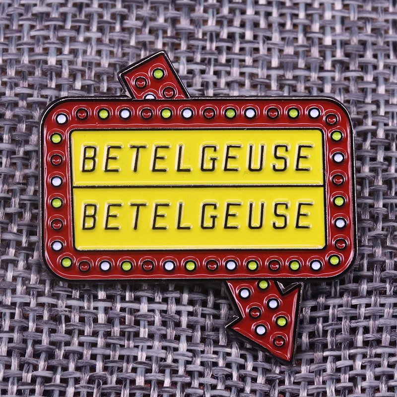 Beetlejuice Betelgeuse Sign Tim Burton Movie 1.25" Lapel Enamel Pin US ...