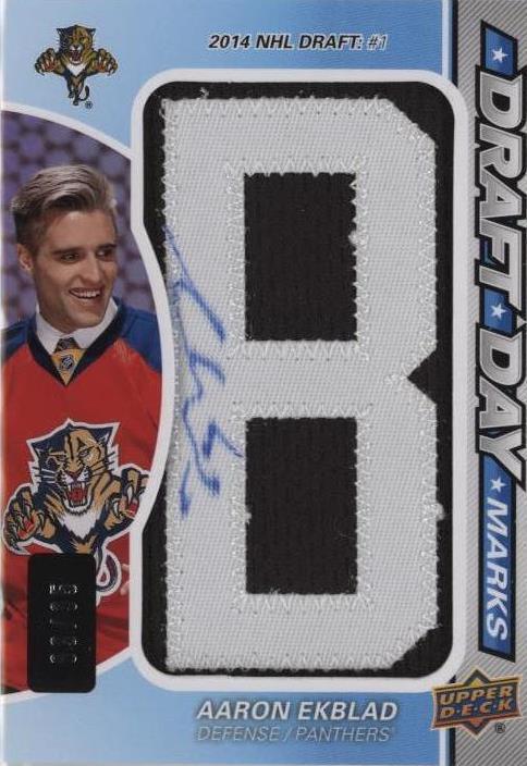 2014-15 SP Game Used - Draft Day Marks Rookies Aaron Ekblad #DDM-AE /35 ...