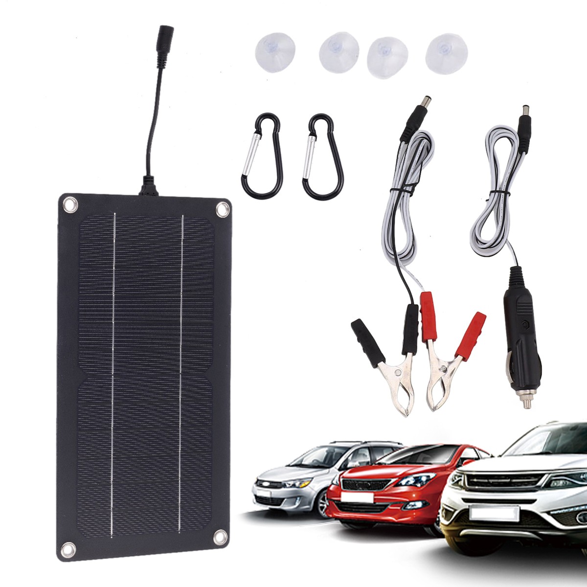 Solar Battery Maintainer 22W Solar Panel Kit 12V Trickle Charger ...