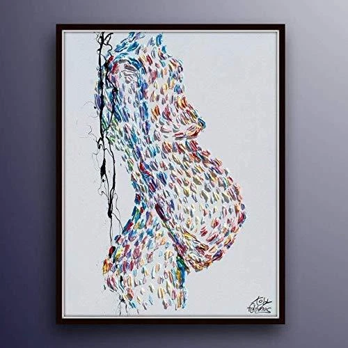 Abstract Pregnant Woman Painting