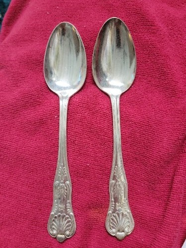 2 Pc Serving Spoons King's Crown Pattern INTERNATIONAL Co. B.p ...