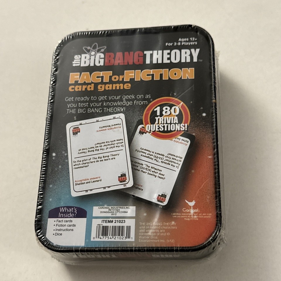New The Big Bang Theory Fact Or Fiction Card Game J13 | eBay