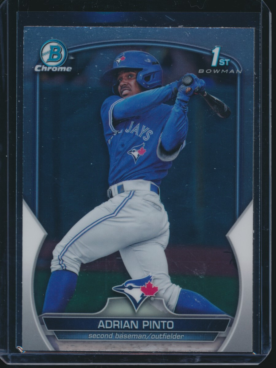 ADRIAN PINTO 1st 2023 Bowman Chrome Prospects BLUE JAYS Rookie Card RC ...