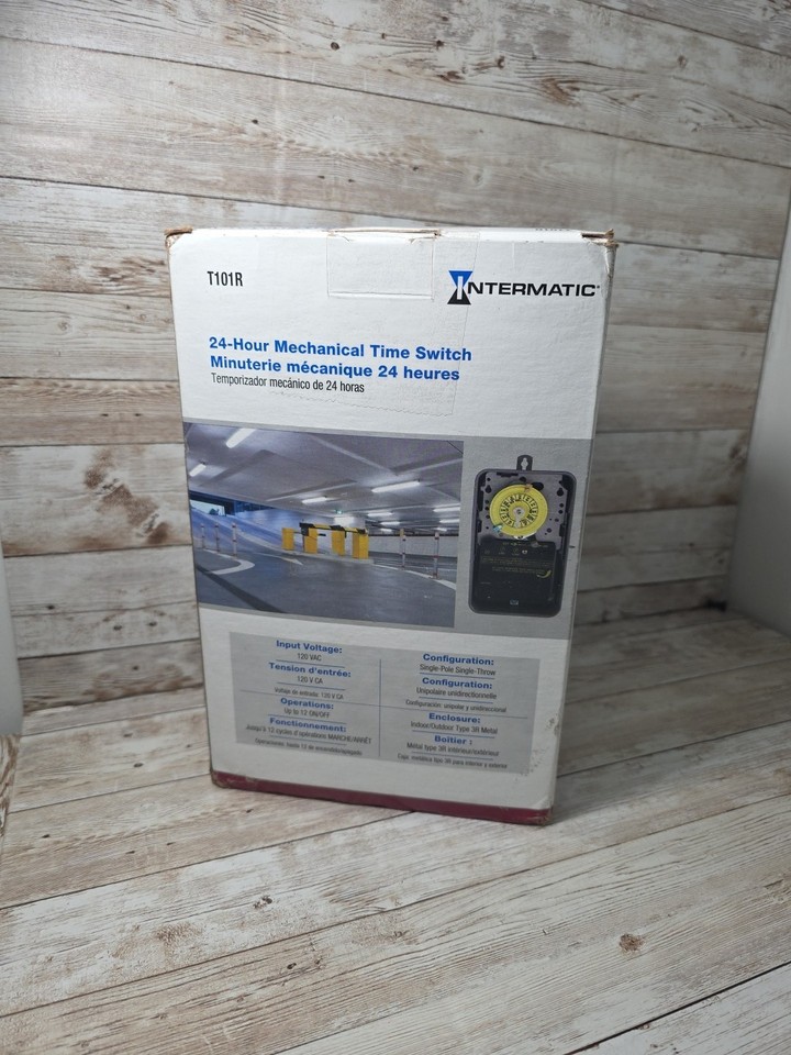 Intermatic T101R 120V 40A 24-Hour Mechanical Time Switch Indoor/Outdoor ...