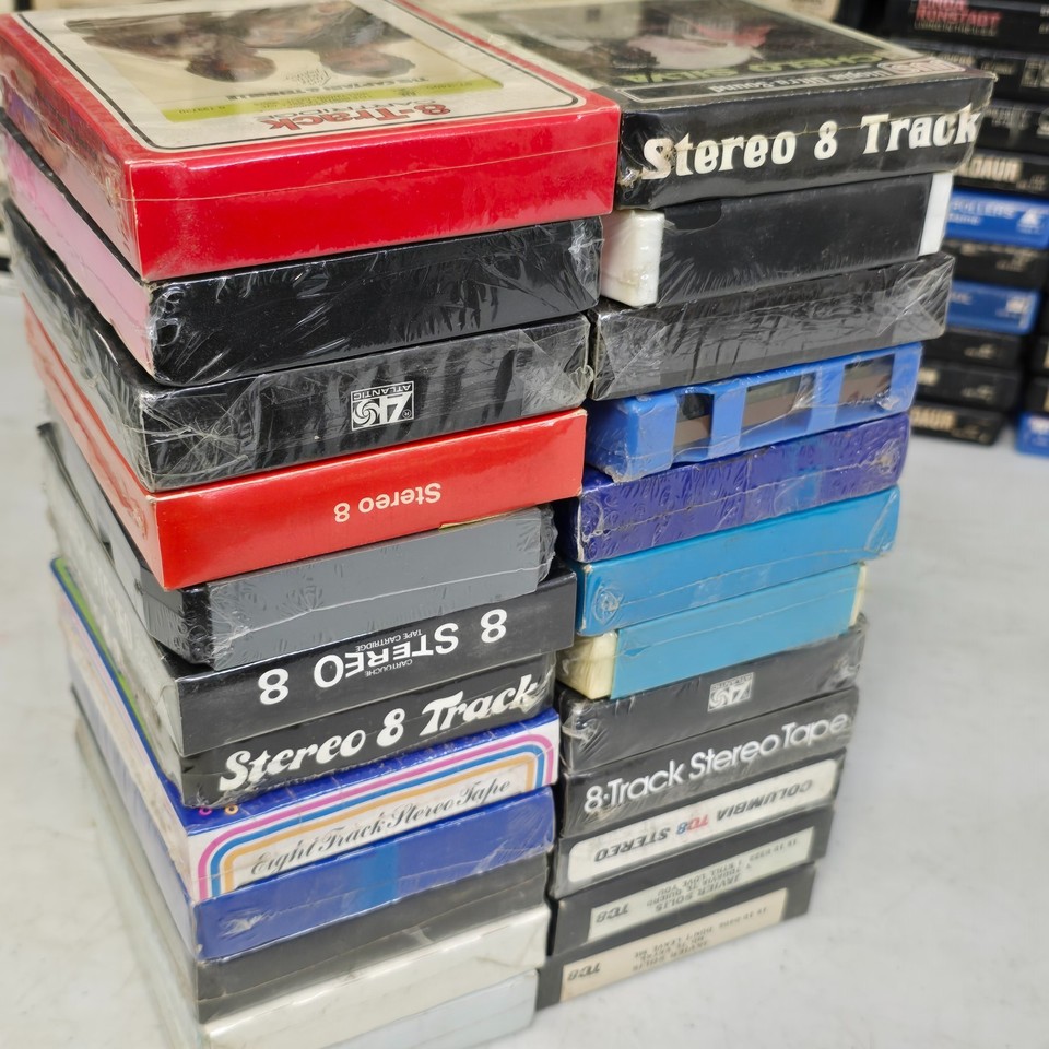 Lot of 24 NOS Pop Soul Rock Mixed 8-Tracks vtg Sealed 8 Track Tape ...