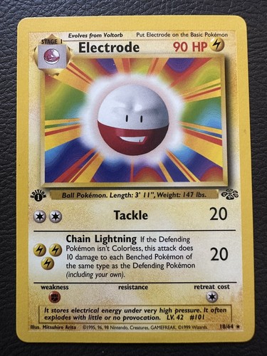 Pokémon TCG Electrode Jungle 18/64 Regular 1st Edition Rare - Mint | eBay