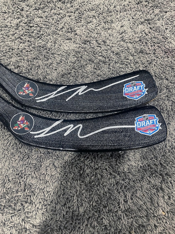 LOGAN COOLEY Arizona Coyotes SIGNED Autographed Hockey Stick w/ COA ...
