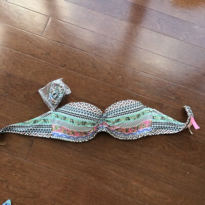 Victoria Secret Patterned Convertible Bikini Top, Size 36B | eBay