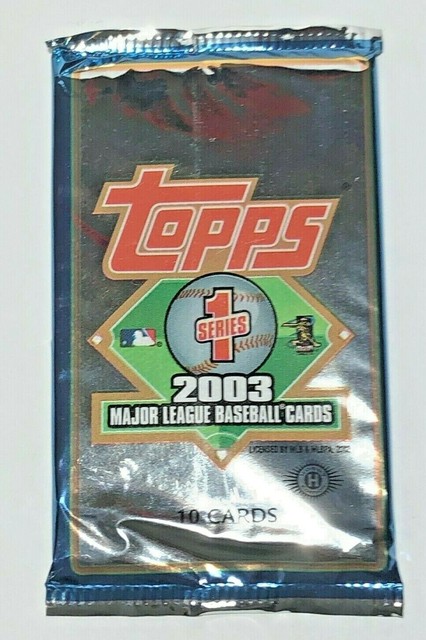 MLB 2003 Topps Baseball Series 1 Trading Card Pack 10 Cards for sale ...