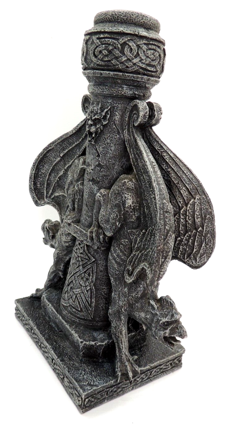 Pacific Giftware Gargoyle Candle Holder Growling Double Gargoyle Statue ...