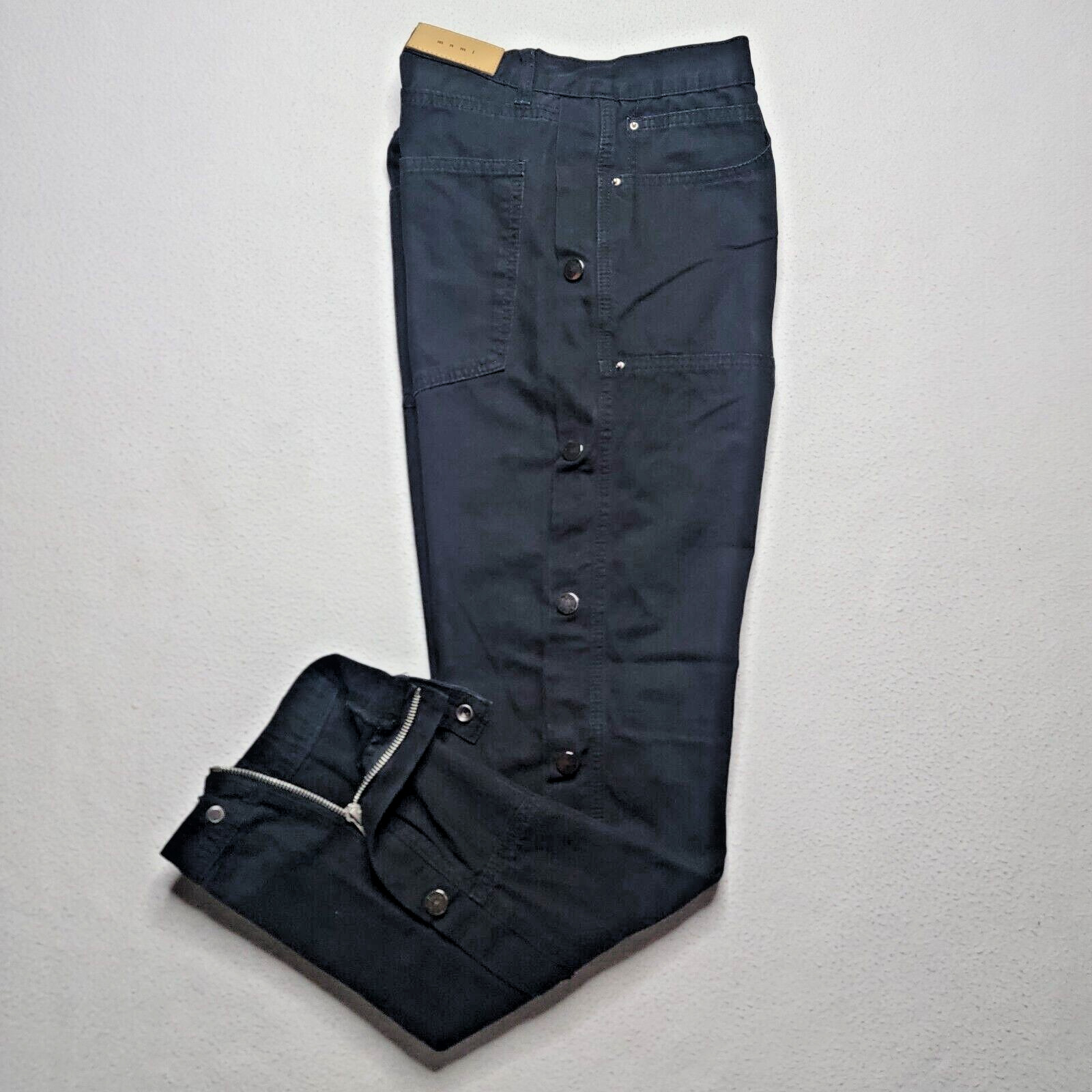 mnml Double Knee Side Snap Pants Men’s Size 36 Black … - Gem