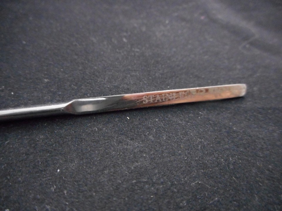 Laboratory Stainless Steel 6-1/4” Hayman Style Spatula w/ Round End ...