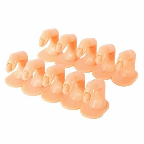 Acrylic Gel Practice Finger Model Training Nail Art Display Tool | eBay ...