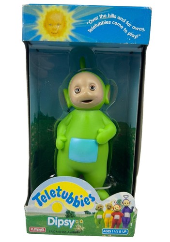 Rare 1998 Teletubbies Dipsy Green Vinyl Figure Playskool NIB VINTAGE | eBay