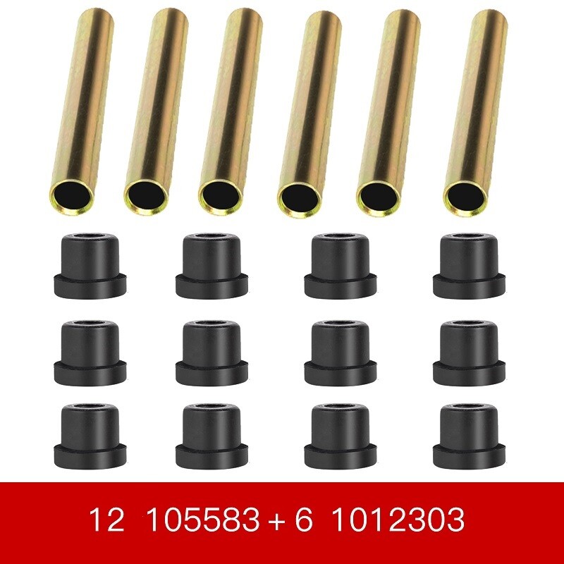 Golf Cart EZGO TXT Club Car DS 12 Bushings & 6 Sleeves Leaf Springs ...