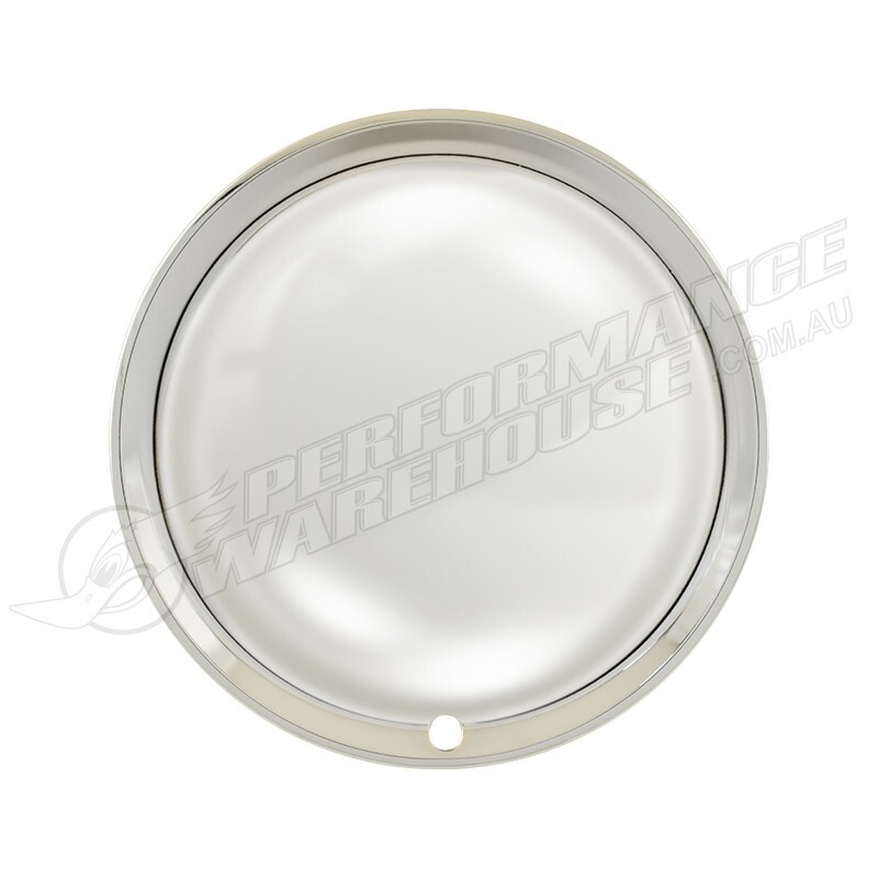 13 Inch Chrome Universal Hollywood Style Wheel Hub Moon Cap Cover Set ...