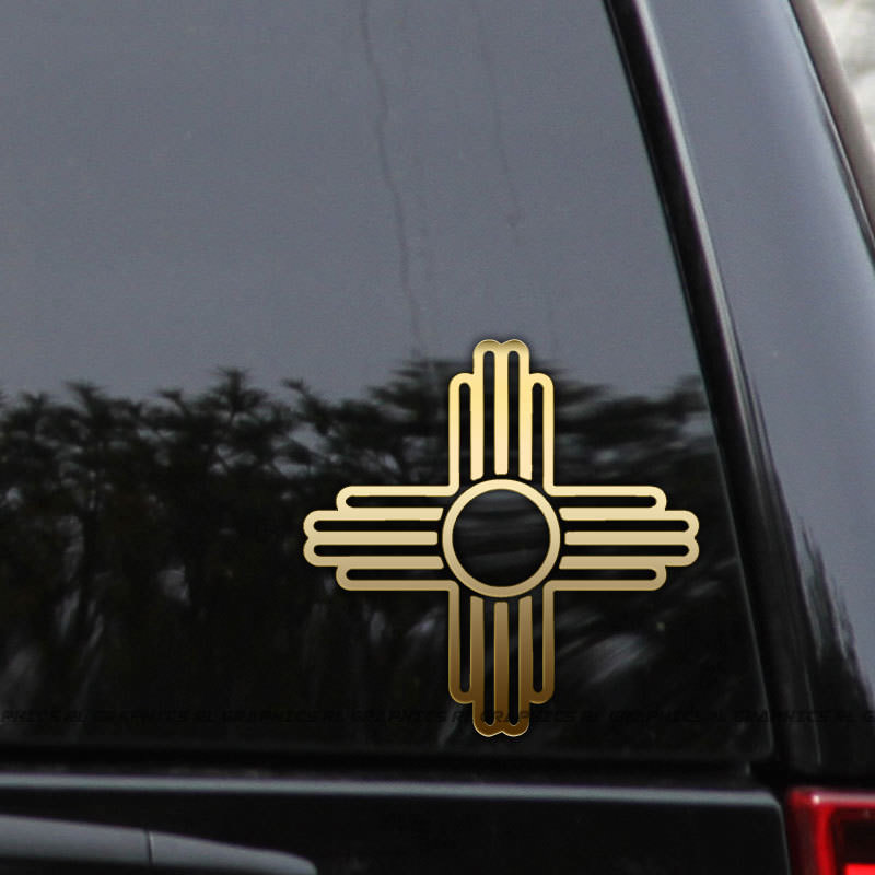 Zia Symbol Jdm Funny Vinyl Decal Sticker Car Window Bumper Dog On