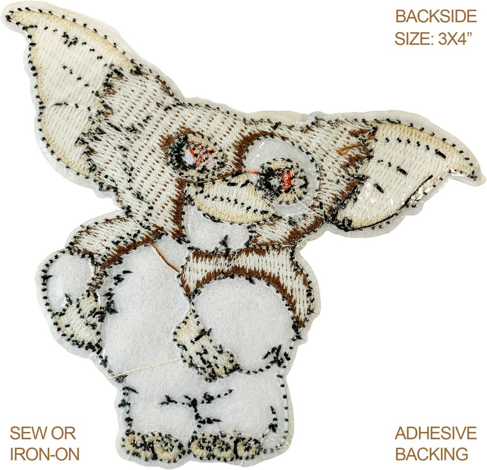 Gremlins - Gizmo (3X4" Patch) horror movie mogwai creature iron-on, 80s ...