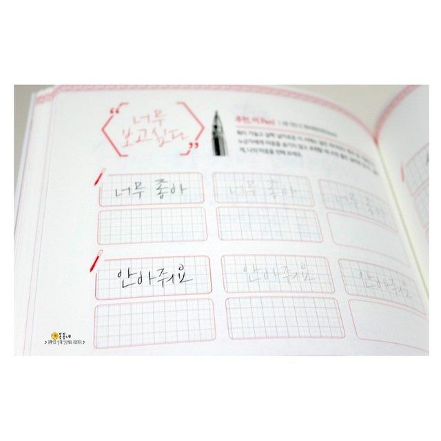 Korean Hangul Practice Handwriting Cursive Text Workbook Self Study for ...