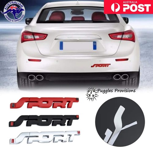 Car Accessories Sticker Styling Metal 3D Chrome Black Auto Car Trunk ...