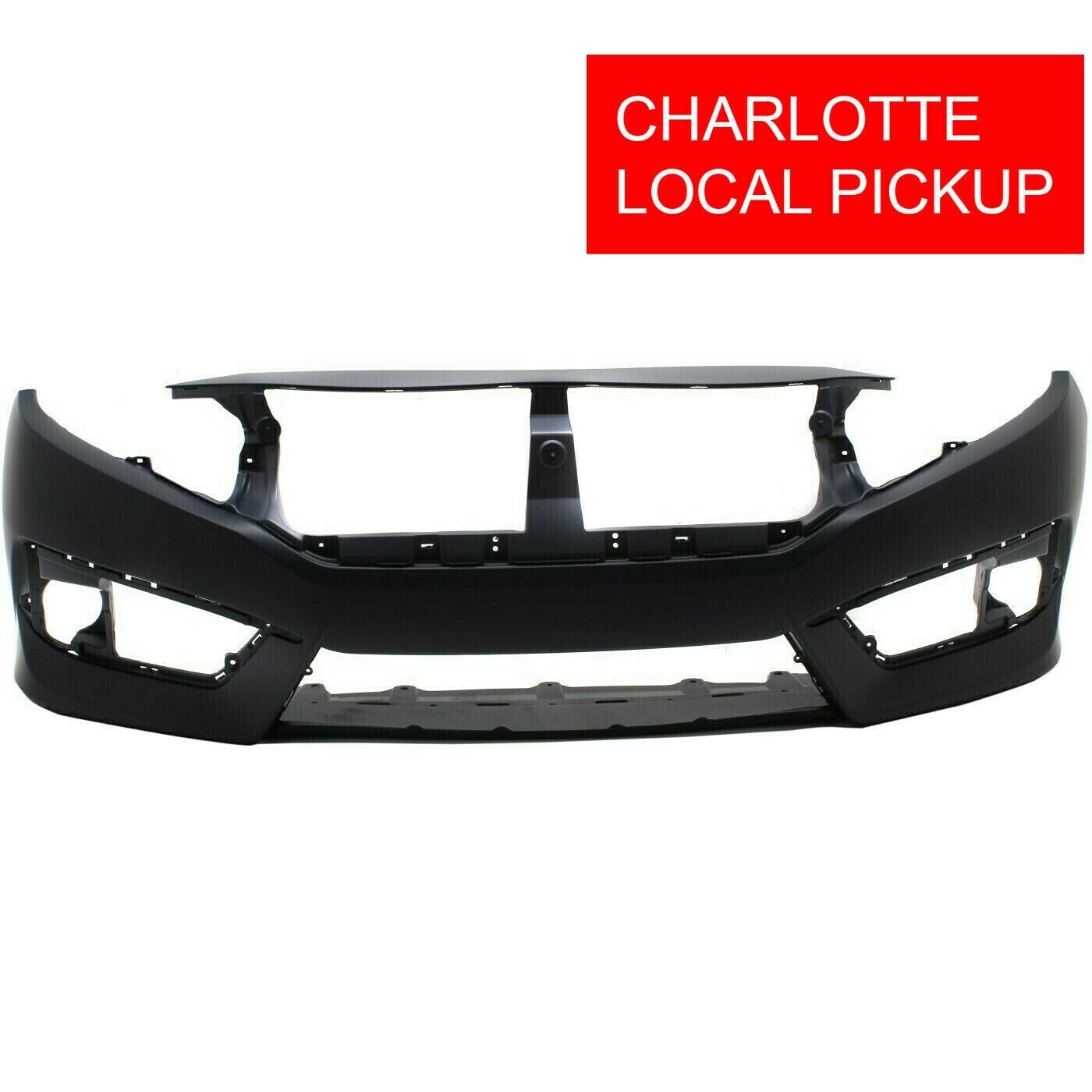 Primed Front Bumper Cover for 2016-2018 Honda Civic Sedan Coupe ...