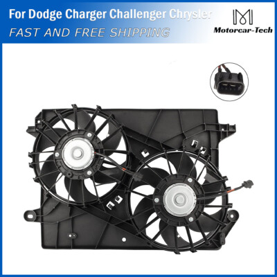 Dual Engine Cooling Fan for Dodge Challenger Chrysler 300 2005-10 ...