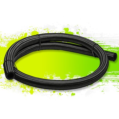 HIGH TOLERANCE STAINLESS NYLON BRAIDED 1500 PSI 8-AN OIL/FUEL/GAS LINE ...