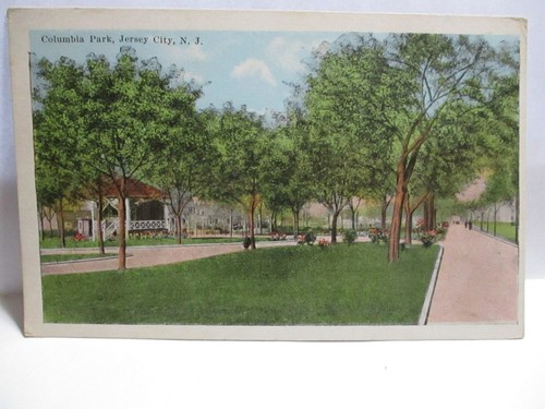 1920 FRED POST JERSEY CITY POSTCARD " COLUMBIA PARK, JERSEY CITY NJ ...