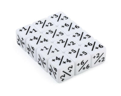 Positive Dice Counters: White (12ct) | eBay