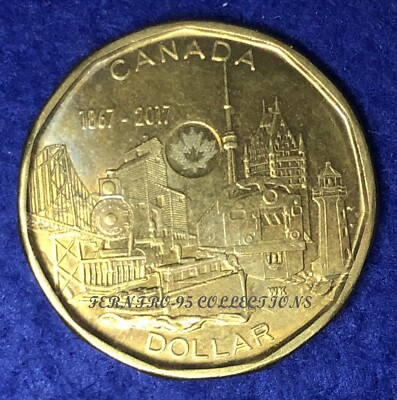 [001] 1867-2017 Canada 1 Dollar Loonie Coin - Connecting A Nation ...