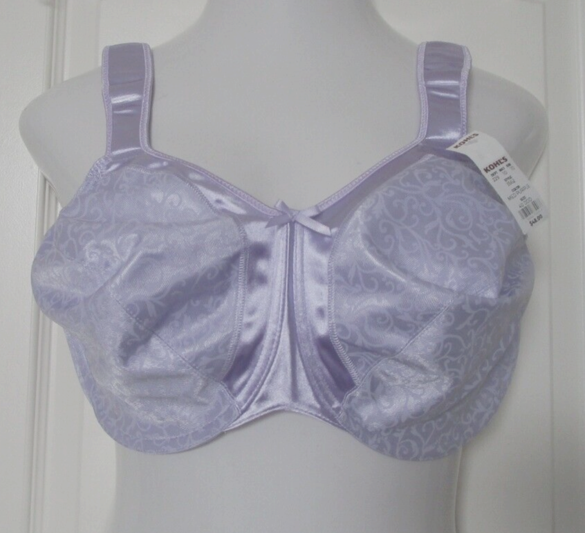 Bali Satin Tracings Minimizer Bra Size 40DDD Style 3562 Misty Lilac | eBay