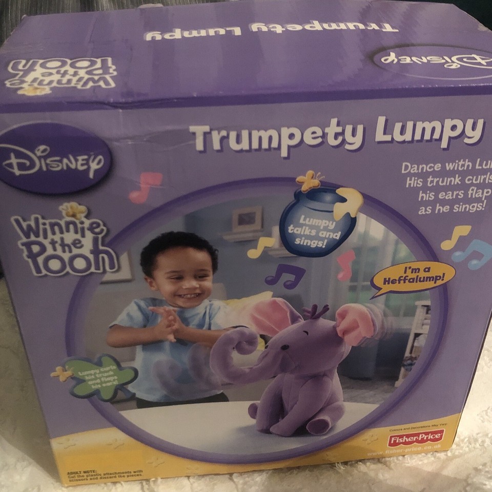 9" FISHER PRICE DISNEY WINNIE POOH TALKING ELECTRONIC LUMPY HEFFALUMP ...