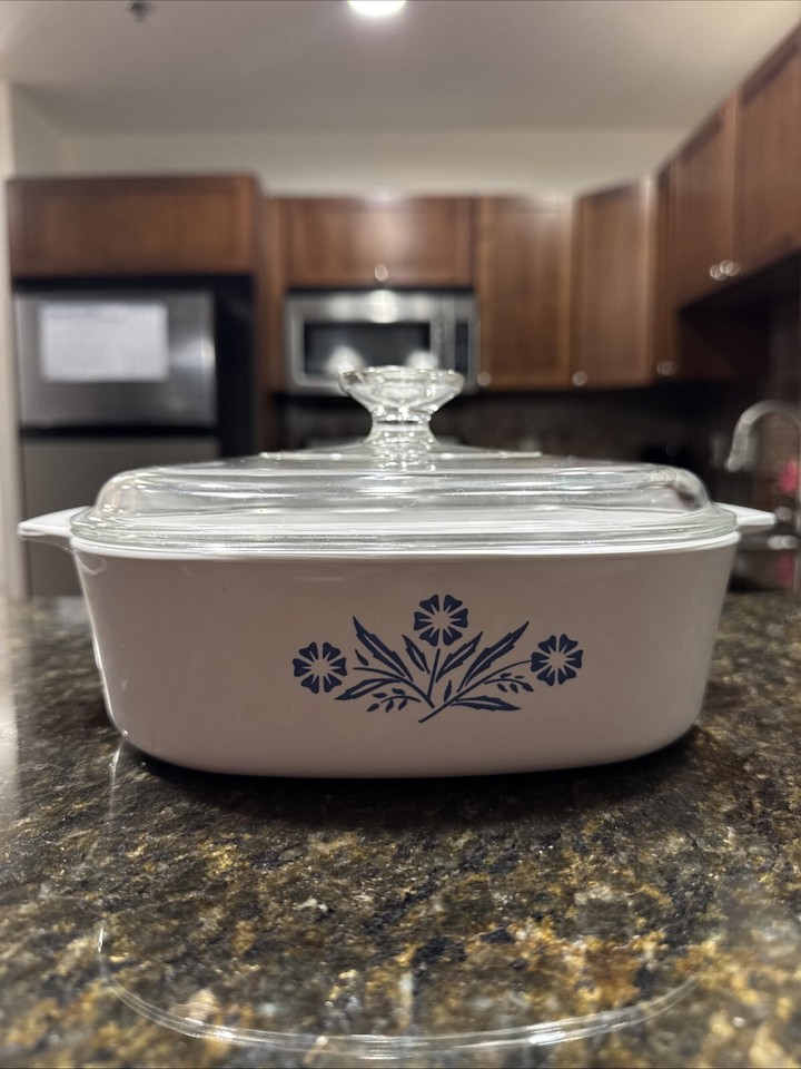 Vintage Corning Ware A-2-B Blue Cornflower 2 Quart Casserole Dish with ...
