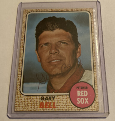 1968 Topps #43 Gary Bell Boston Red Sox Signed Autographed Baseball ...
