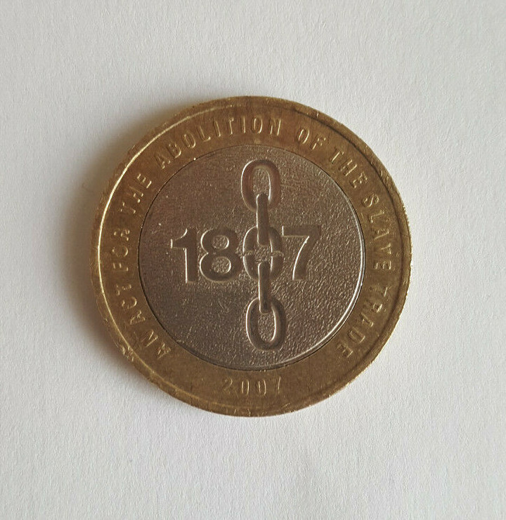 TWO POUND COIN (1807) ABOLITION OF SLAVERY 2007 Mint Errors Very Rare ...