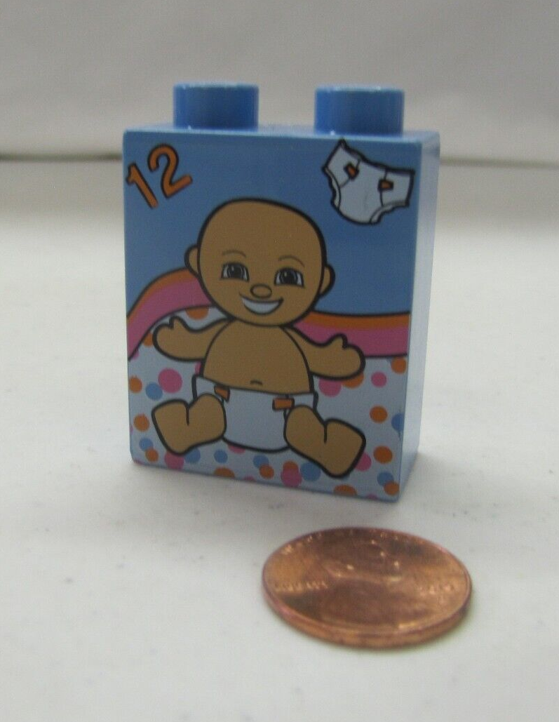 Lego Duplo Baby Infant In Diaper Specialty Printed Block House | eBay