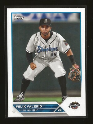 2023 Topps Pro Debut Felix Valerio Base Card Biloxi Shuckers (#PD-55 ...