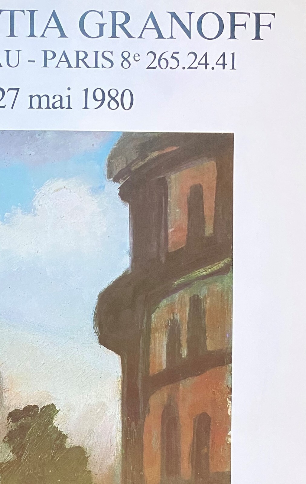 CHARLES LEVYSTONE ORIGINAL ART POSTER EXHIBITION GALERIE KATIA GRANOFF 1980 RARE | eBay