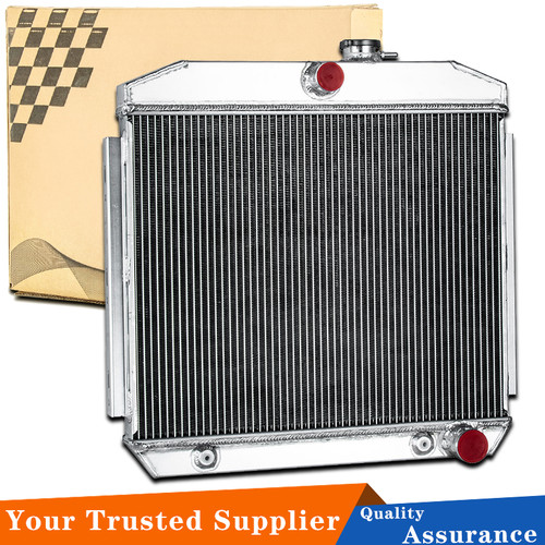 5057 3 Row Radiator For 1955 1956 1957 Chevy Bel Air Del Ray Nomad 4.3L ...