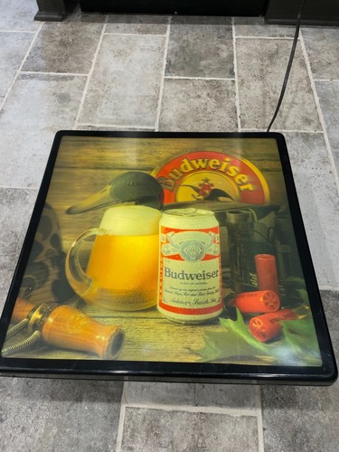 VTG BUDWEISER BUD BEER DUCK HUNTING IN MOTION DUCKS UNLIMITED BAR LIGHT ...