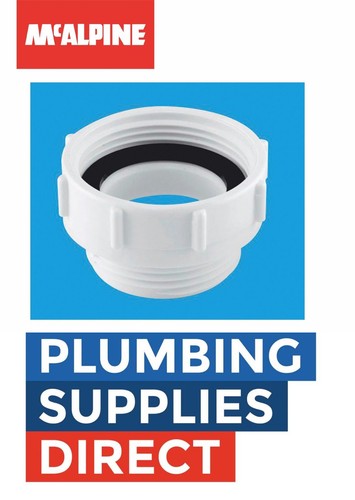 * MCALPINE T12 1½" x 1¼" Waste Outlet Reducer for Waste Pipe Coupler ...
