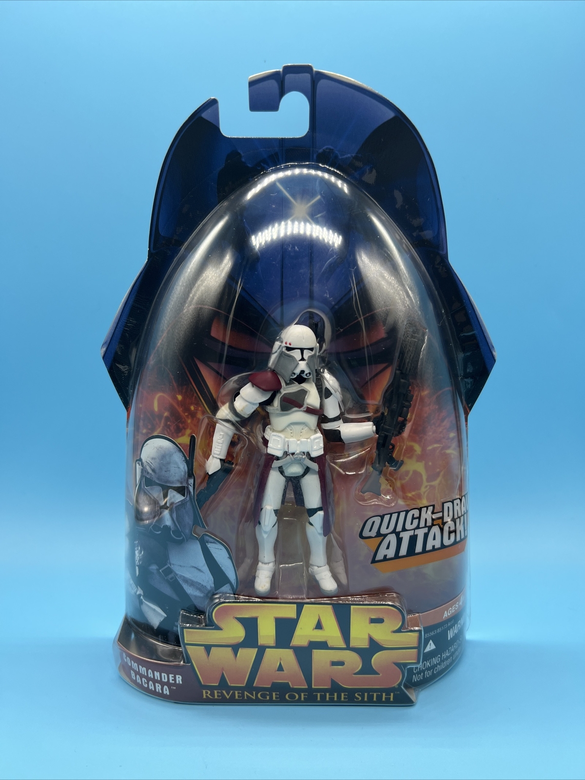 Star Wars Revenge of The Sith COMMANDER BACARA 3.75" ActionFigure #49 ...