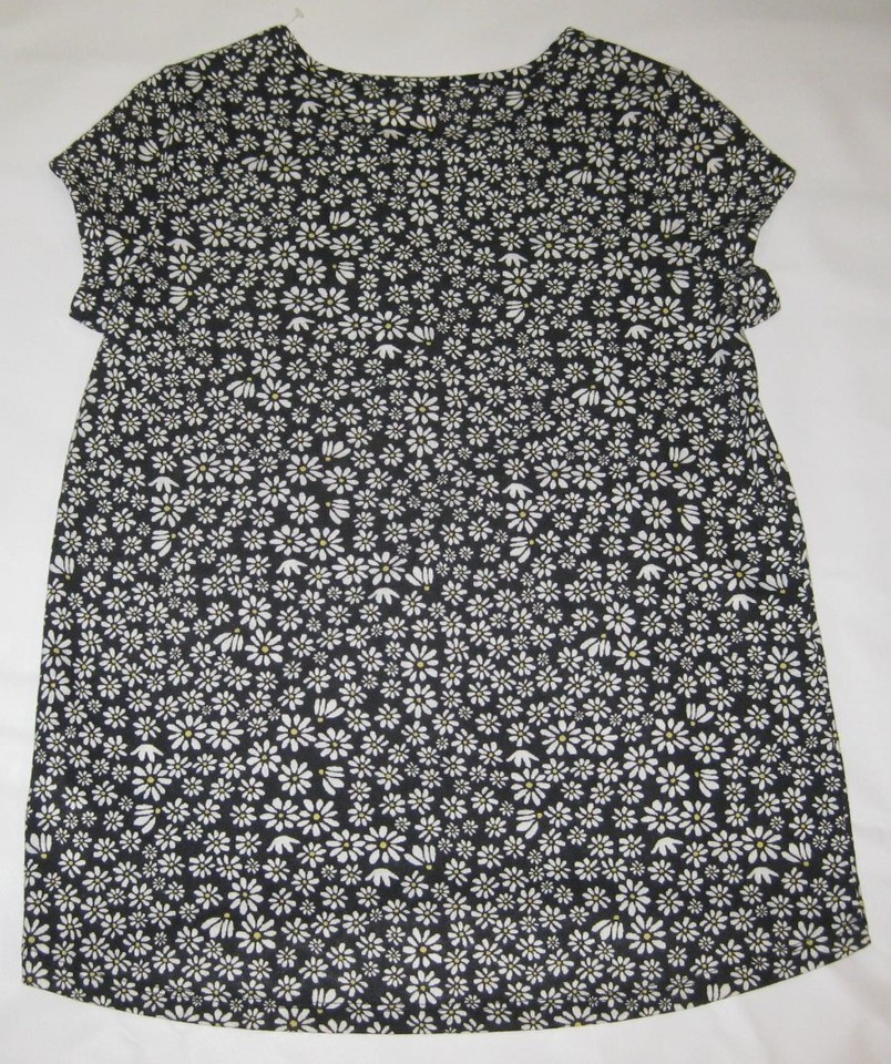 The Children's Place Girls Black & White Floral Shirt Top Size 14 Large ...